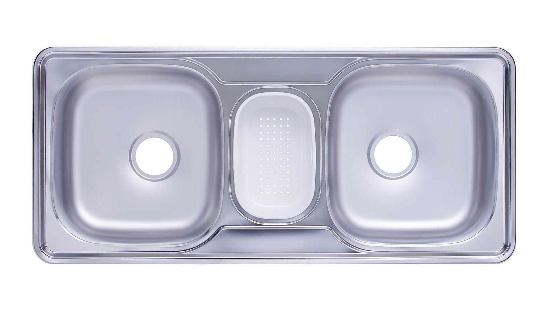HS 106 D Stainless Steel Kitchen Sink – Double Bowl – HANS Egypt